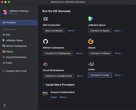 Connect And Work With Jetbrains Gateway Intellij Idea Documentation