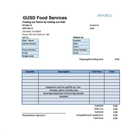 Sample Invoice 9 Free Samples Examples Format
