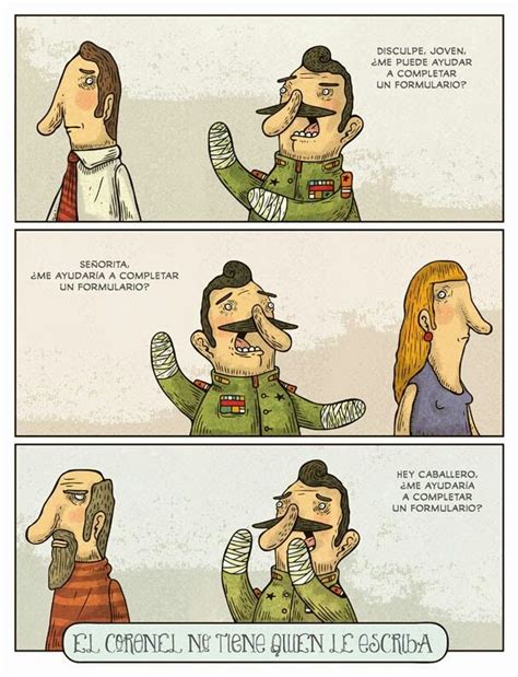 El Coronel No Tiene Quien Le Escriba Montt Comics Book Humor Funny