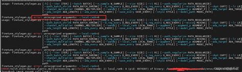 成功解决error unrecognized argument local rank 0 error unrecognized arguments local rank 0 csdn博客