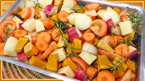 LEGUMES AO FORNO I SUPER FÁCIL E GOSTOSO I Receitas de Pai YouTube