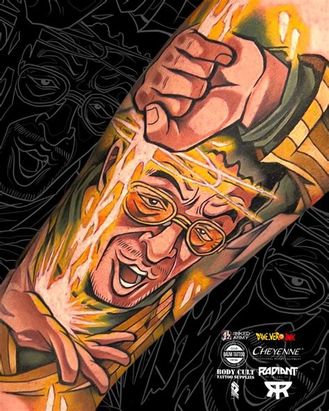 Borsalino Kizaru from One Piece tattoo by dave vero ink รอยสกนาร