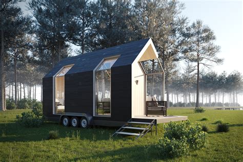 Tini House In A Meadow By The Lake On Behance