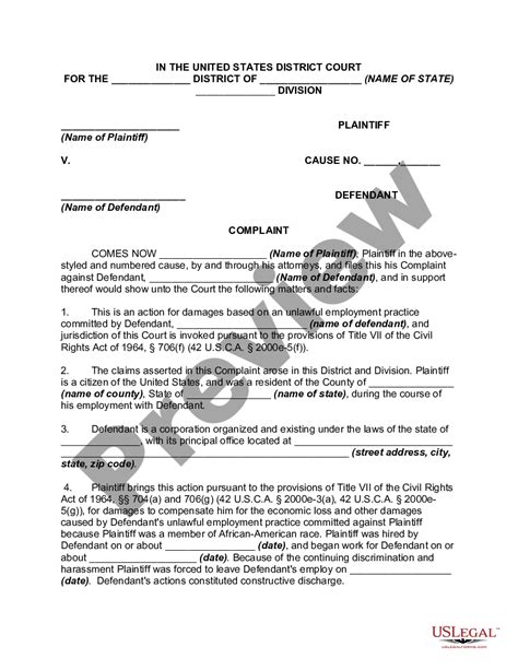 Orange California Complaint For Racial Discrimination In Employment