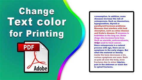How To Change Text Color In Pdf For Printing Using Adobe Acrobat Pro DC