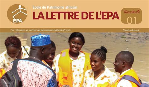 La Lettre de lEPA Spécial 1er trimestre 2020 Ecole du Patrimoine