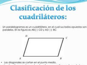 Análisis y Clasificación de Cuadriláteros Observa sus Características
