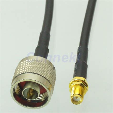 N Male To SMA Female Nut Bulkhead RG58 Cable Jumper Pigtail 50cm Quick
