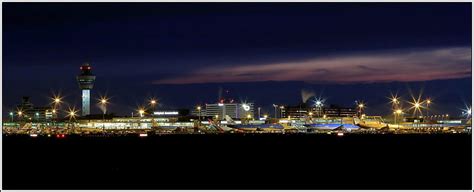 Hd Wallpaper Building Surface During Nighttime Amsterdam Schiphol