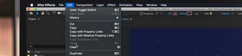 How To Duplicate A Layer In After Effects