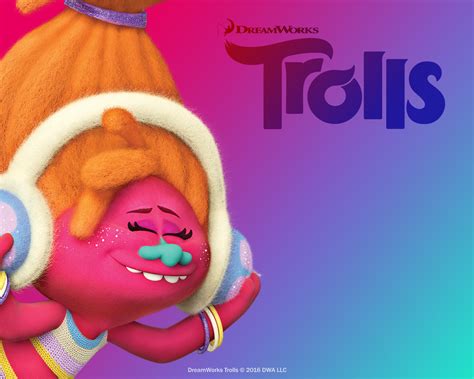 DJ DreamWorks Trolls Wallpaper 40223516 Fanpop