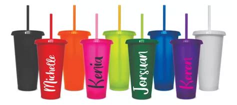 6 Vasos Con Nombres 24 Onzas Reutilizables Personalizados MercadoLibre