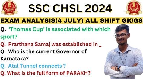 SSC CHSL 4 JULY ALL SHIFT Ssc Chsl Analysis 2024 Chsl Analysis 2024