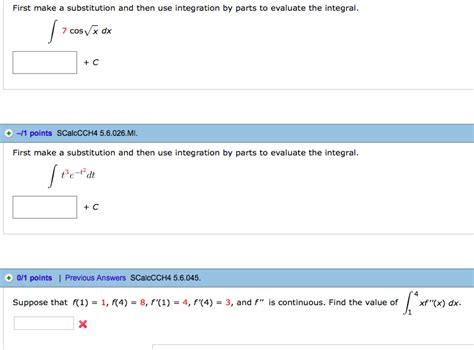 solved first make a substitution and then use integration by