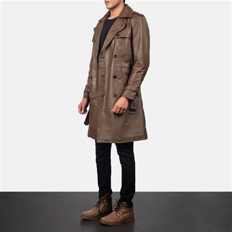 Maverick Brown Leather Duster