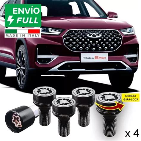 4 Birlos Seguridad Chirey Tiggo 8 Pro Garantía Antirrobo Meses sin