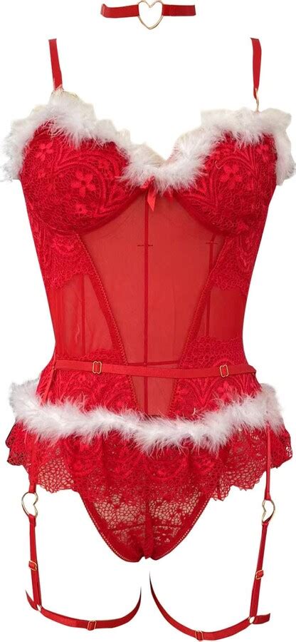 Sllowwa Christmas Costume Temptation Cosplay Xmas G String Thong Bras