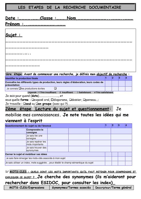 Calaméo P8 10 Etapes De La Recherche Documentaire