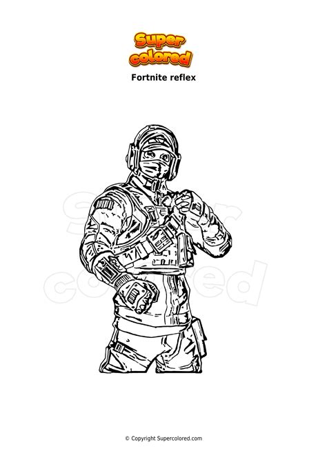 Dibujo Para Colorear Fortnite Reflex Supercolored