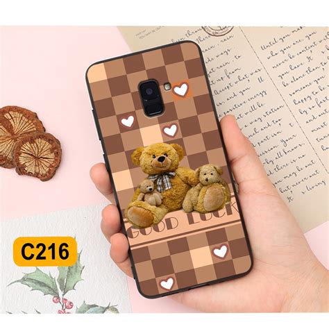 Ốp lưng Samsung J6 2018 J6 Plus J6 J8 in hình gấu bear dễ thương