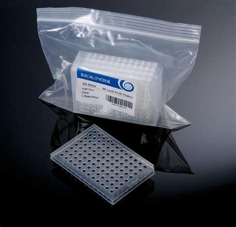 96 Well 0 2ml PCR Plates Non Sterile Half Skirted Dnase Rnase Free