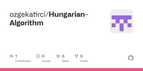github ozgekatirci hungarian algorithm
