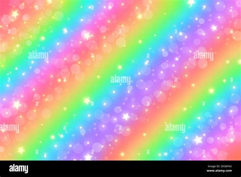 Fondo de fantasía arcoiris Ilustración holográfica en colores pastel