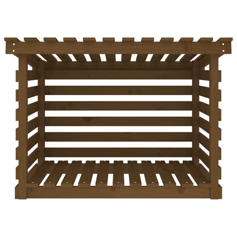 Abri De Jardin Chalet Support Bois De Chauffage Marron Miel