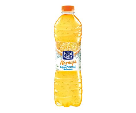 Font Vella Agua mineral Font Vella Levité con zumo de naranja 1 25 l