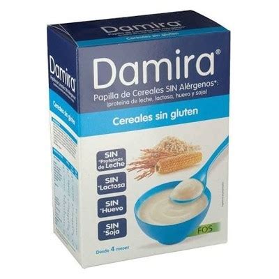 Damira papilla cereales sin gluten 600 gramos Envío 24h Farmacia Coirós