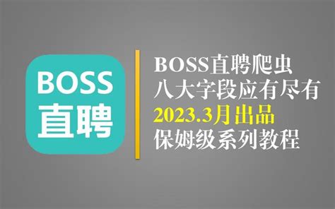 【保姆级教程】python爬虫爬取boss直聘数据 源码详细讲解 知乎