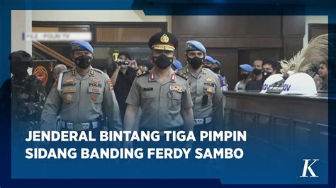 Sidang Banding Pemecatan Ferdy Sambo Digelar Pekan Depan YouTube