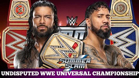 Jay Uso Vs Roman Reigns SummerSlam WWE2K23 YouTube