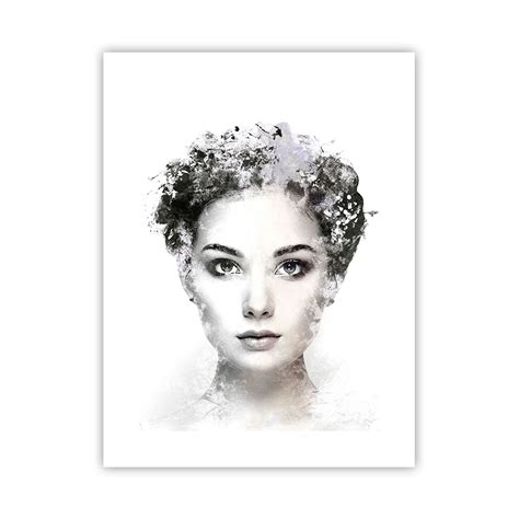 Obraz Plakat Portret Niezwykle Stylowy 30x40cm Twarz Kobiety