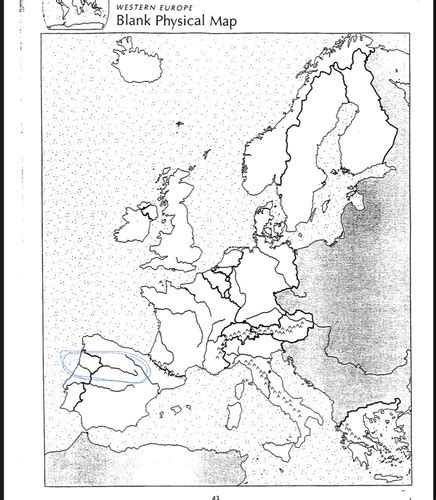 Western Europe Physical Map Flashcards Quizlet