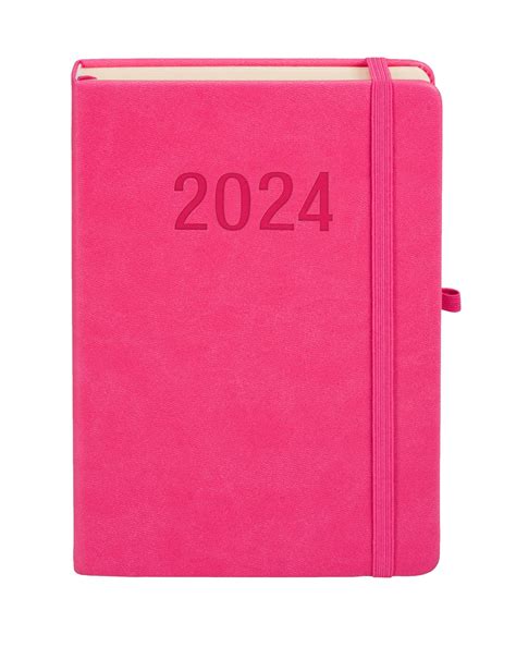 Kalendarz książkowy 2024 dzienny A4 Antra Memo DNS różowy Antra