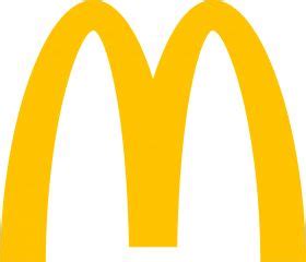 A Mcdonald S Logo Is Shown On A White Background