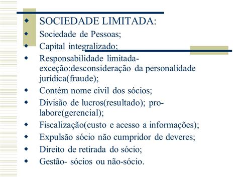 DIREITO EMPRESARIAL SOCIEDADE LIMITADA Jus Br Jus Navigandi