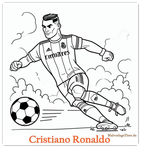 Ronaldo Ausmalbild zum Ausdrucken Spaß und Kreativität für Kinder
