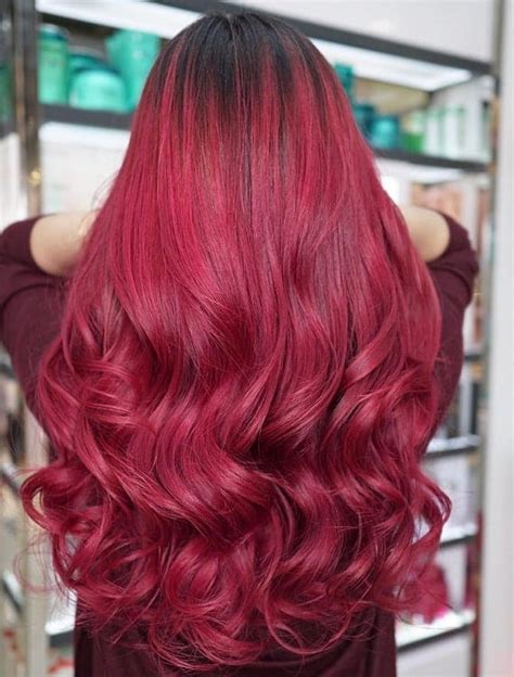 Magenta Red Hair