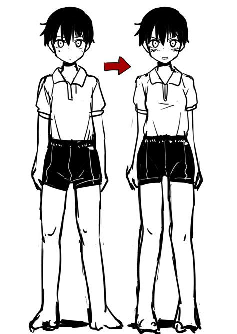 Haida Katsuretsu Absurdres Highres Tagme Before And After Genderswap Genderswap Mtf Gym