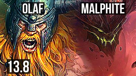Olaf Vs Malphite Top Solo Kills Winrate Godlike