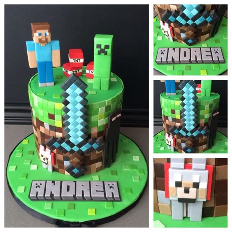 Awesome Minecraft Birthday Cakes