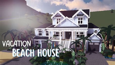 Bloxburg Speedbuild Summer Vacation Beach House Summer House Build