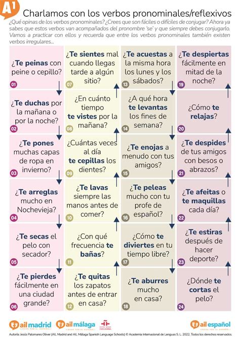 Actividad Ele De Verbos Reflexivos En Presente De A1 Ejercicios Para