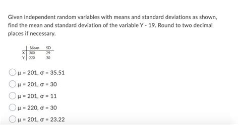 Solved Given Independent Random Variables With Means And Chegg