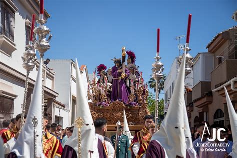 Entrega de Guadalcacín Sábado de Pasión Jerez 2022 Cristo García