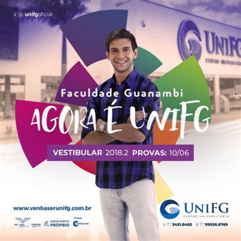 UniFG Abre Inscri Es Para Vestibular 2018 2 Tr S Novos Cursos