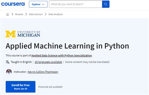 تخصص applied data science with python الباش كاتبة