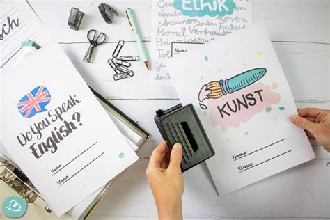 180 Deckblätter für Schule gratis PDFs zum Ausdrucken